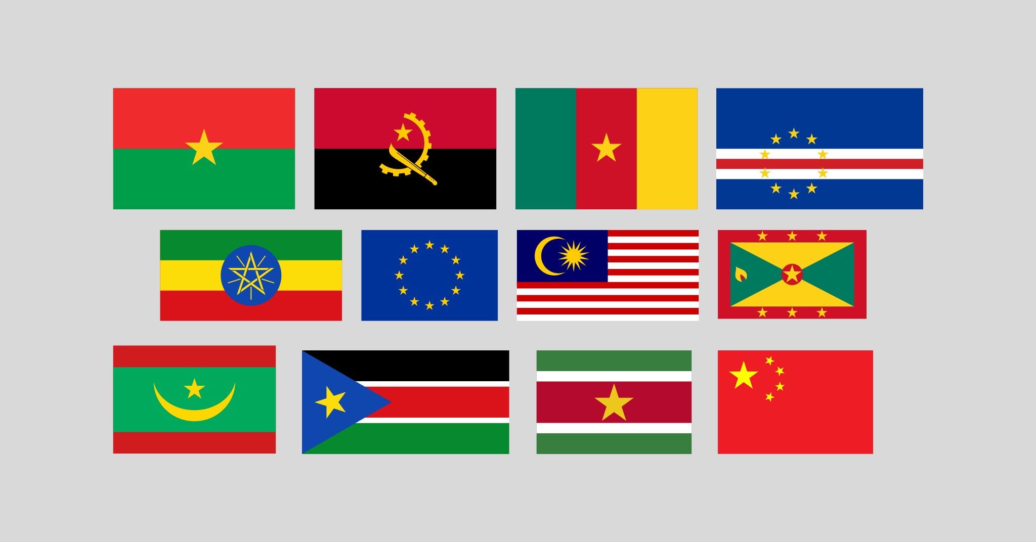 Flag With Yellow Star 10 Country Flags Explained Eggradients